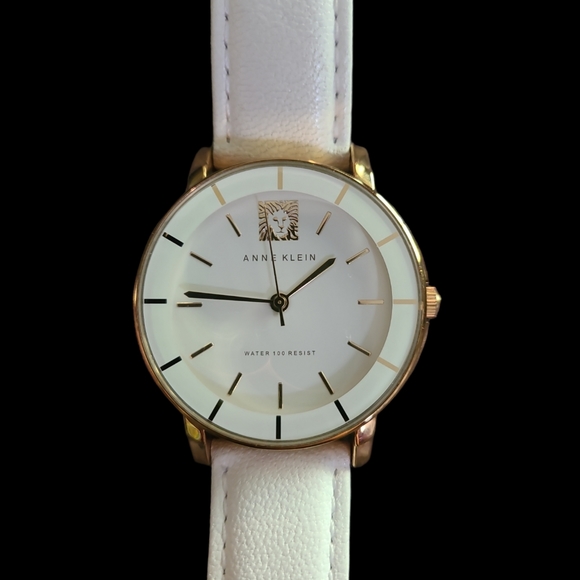 Anne Klein | Accessories | Anne Klein White Gold Tone Womens Watch Lion ...